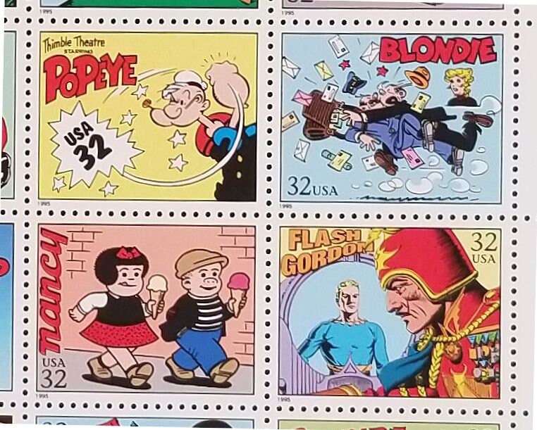 Comic Strip Classics - 1995 - Full Sheet - Scott #3000 - Etsy