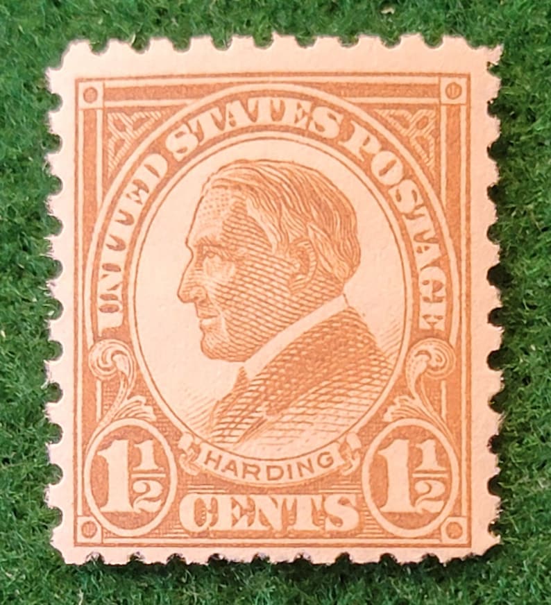 Vintage 1924 100 Year Old Warren Harding US Stamp - Etsy