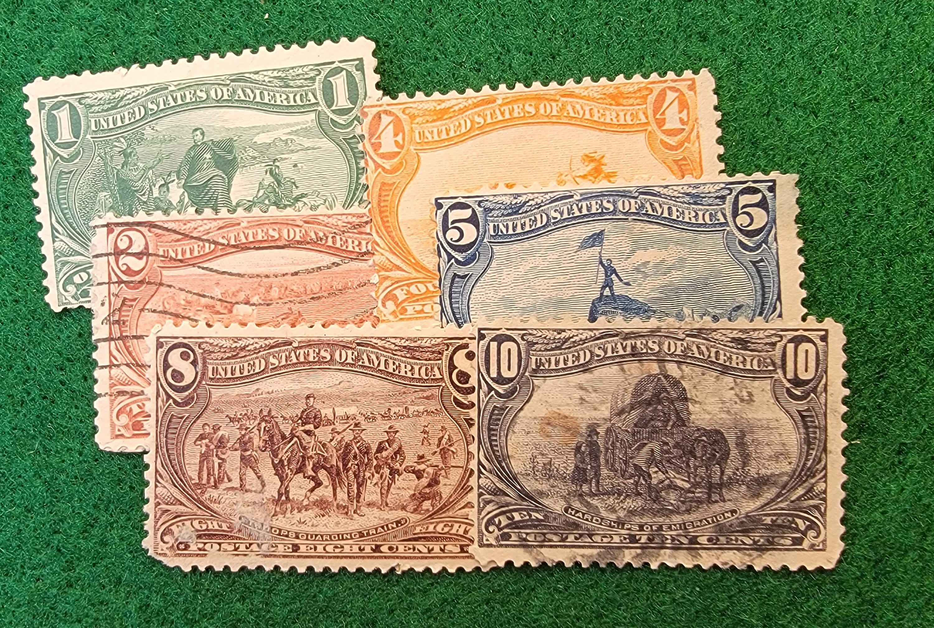 Vintage 1898 Trans-mississippi US Postage Stamps - Etsy