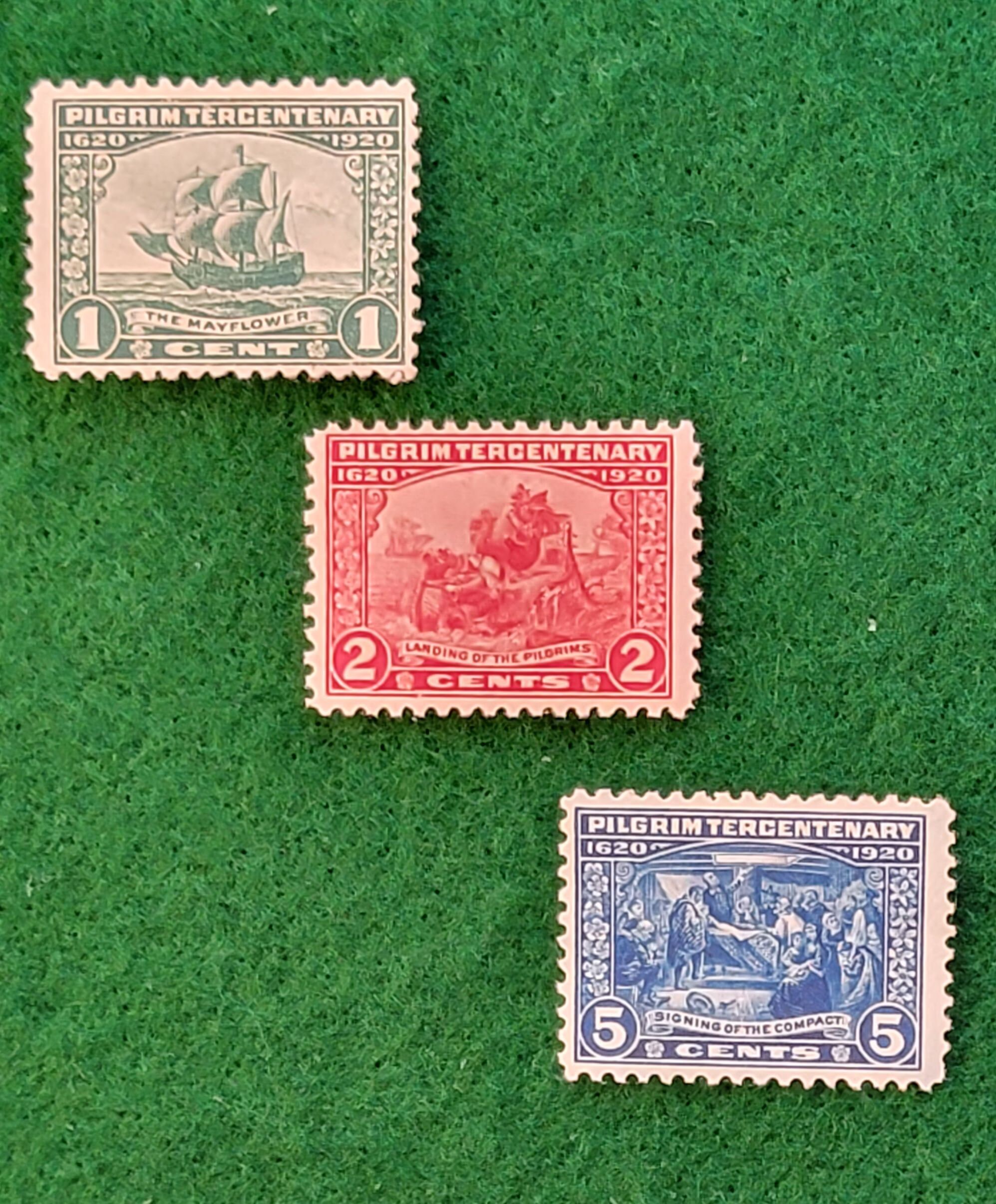 Vintage 1920 US Stamps Pilgrim Tercentenary Set - Etsy