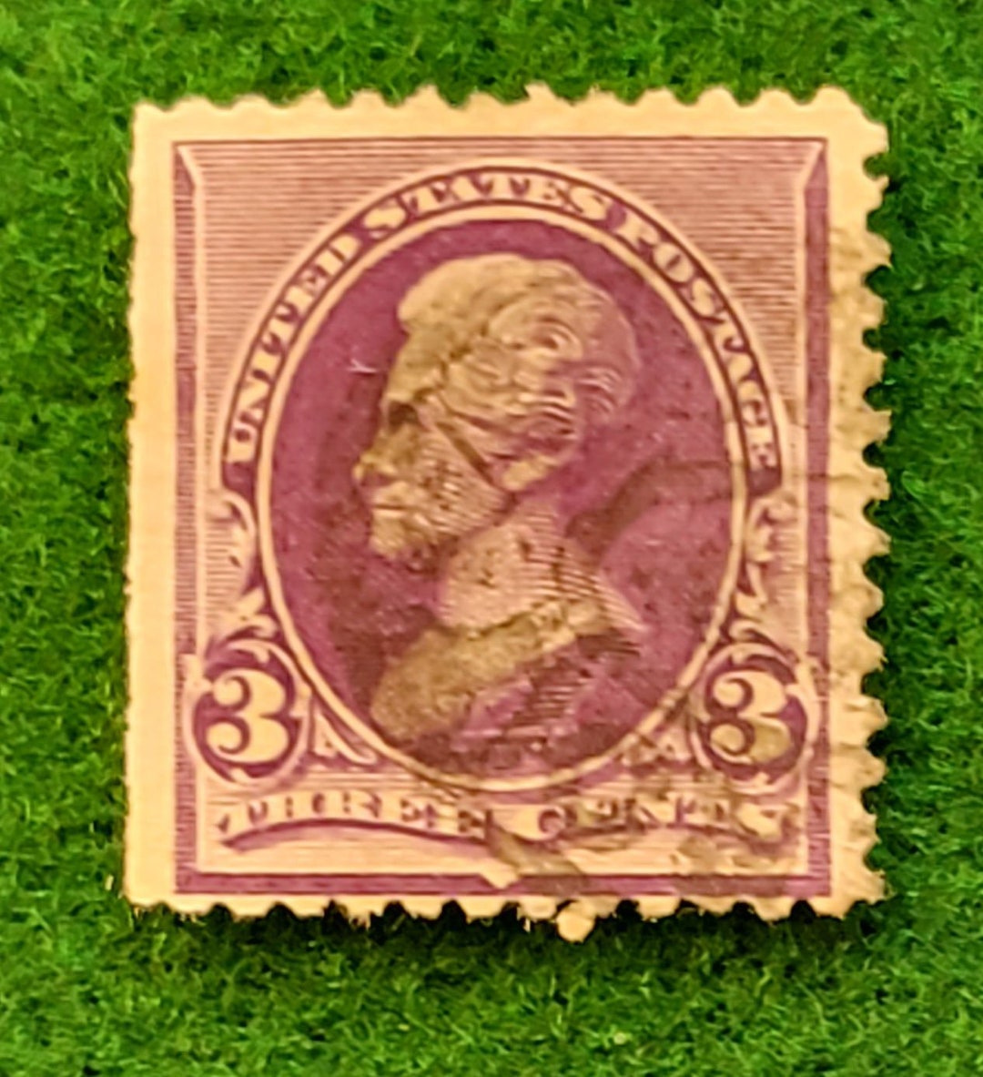 Vintage 1890 3c Jackson US Stamp - Etsy
