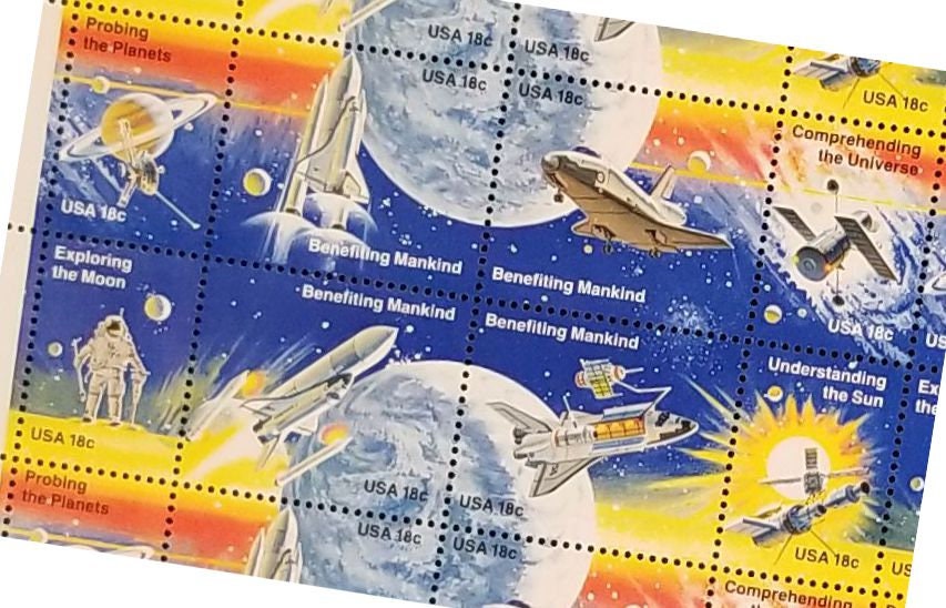 Space Achievement Stamps Full Sheet 1981- Scott #1912-19 - Etsy