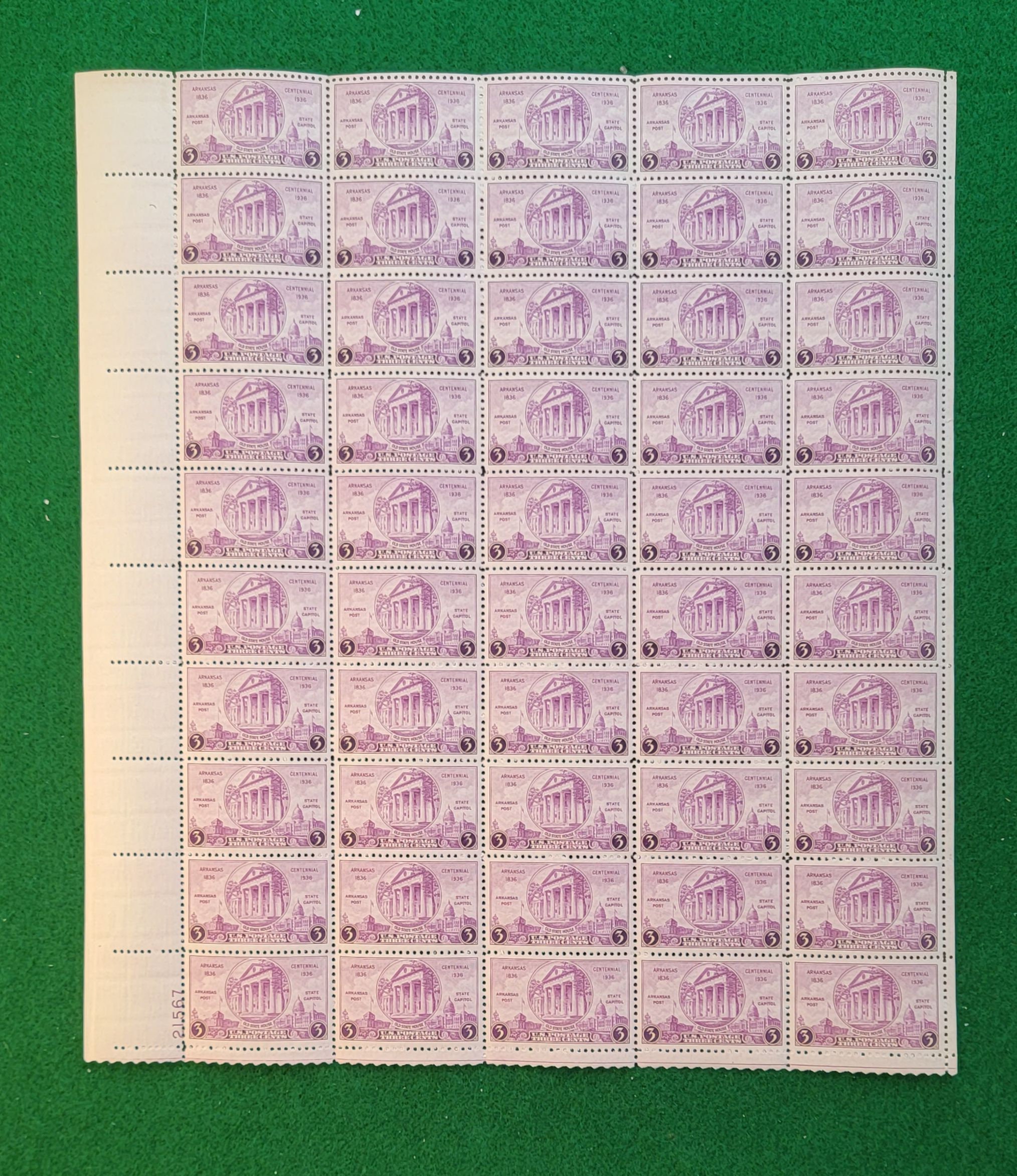 Vintage Full Sheet US Stamps 1935-36 - Etsy