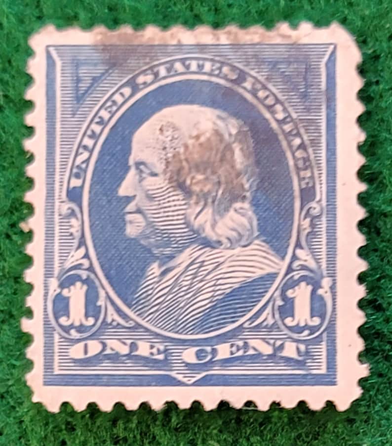 Vintage 130 Year Old 1c Stamp - Etsy