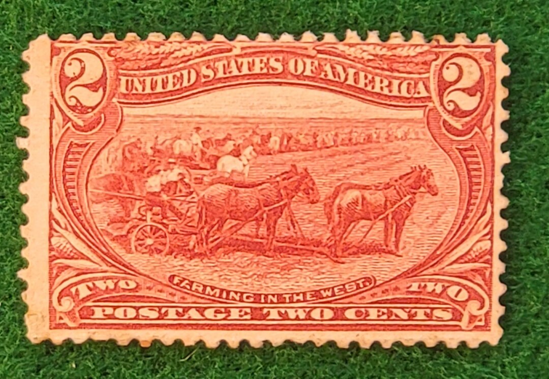 Vintage Mint US Trans-mississippi Stamp - Etsy