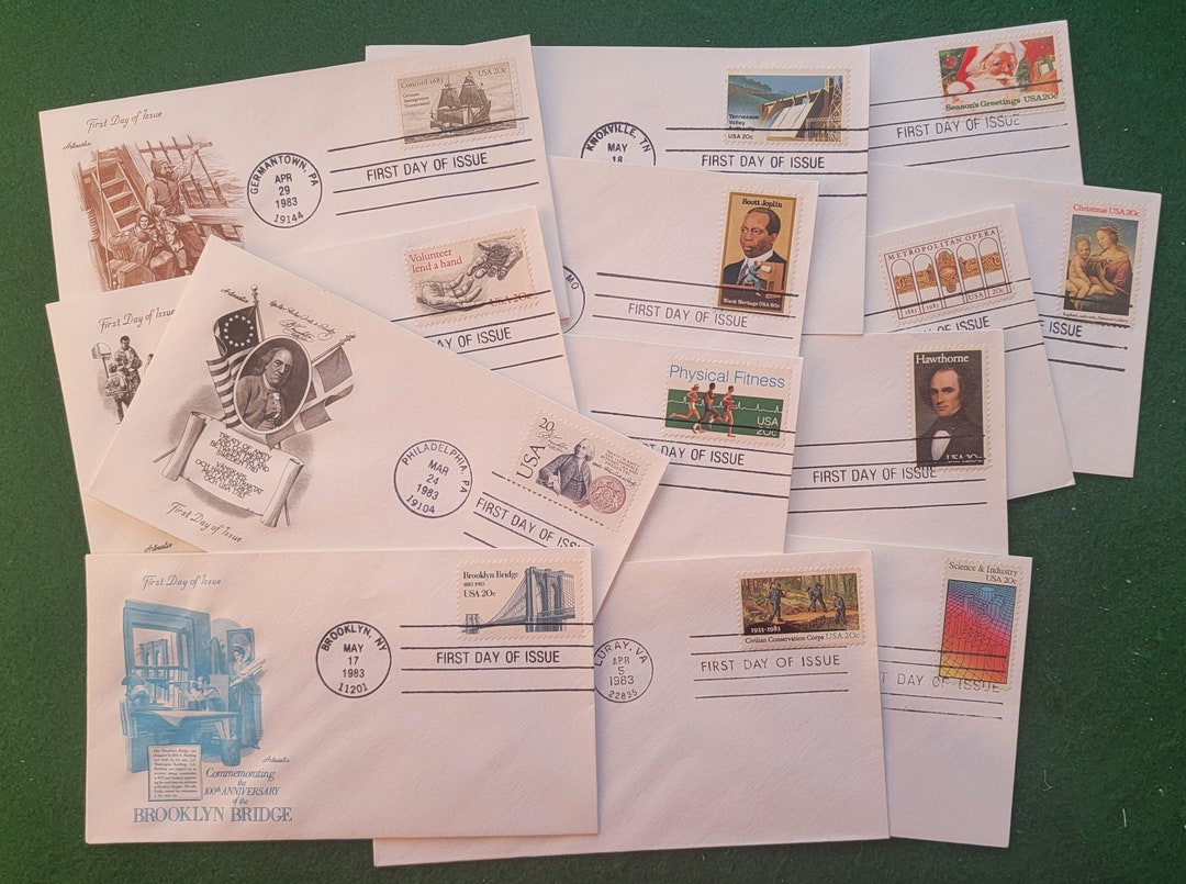 Various 1983 First Day Covers - Purchase Individuals or the Entire Set ...