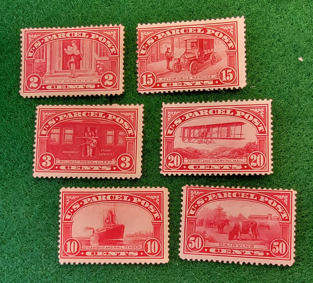 Vintage 1913 Mint Parcel Post Stamps - Etsy