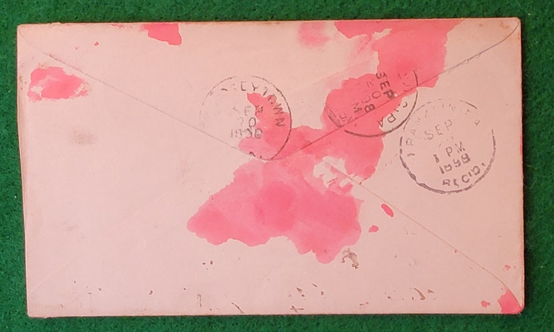 1898 Envelope With Rare Stamp - Etsy