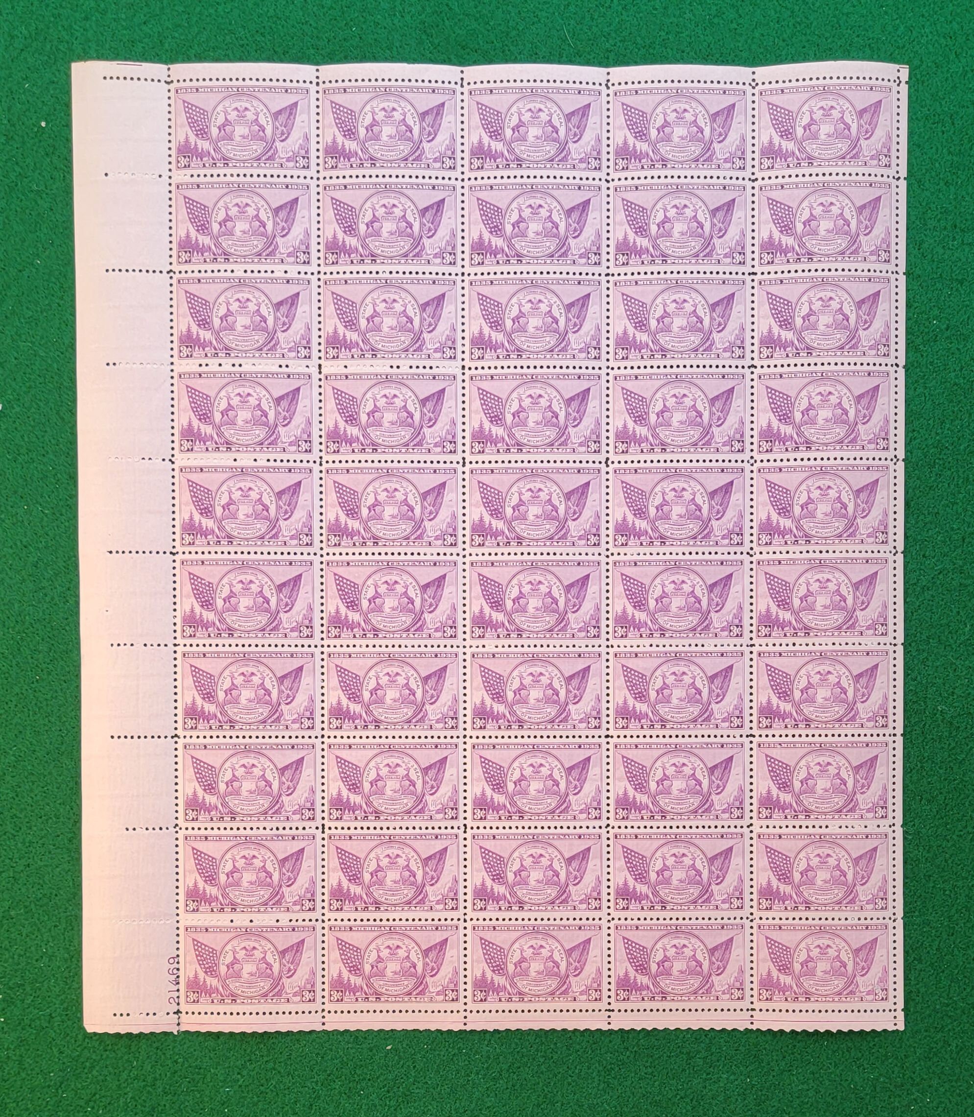 Vintage Full Sheet US Stamps 1935-36 - Etsy