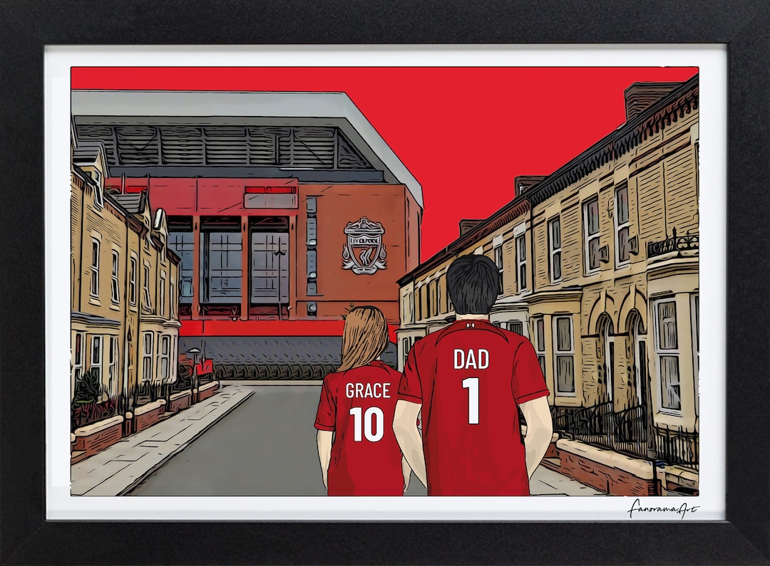 Liverpool Personalised Gift - Anfield Stadium Custom Print Perfect for ...