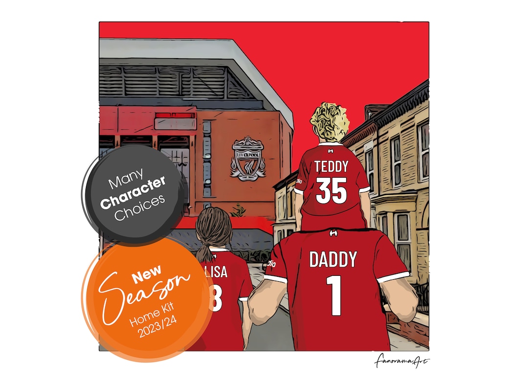 Liverpool Personalised Gift Anfield Stadium Custom Print Perfect for ...
