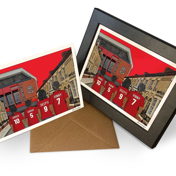 Liverpool Stadium Birthday Card - Etsy