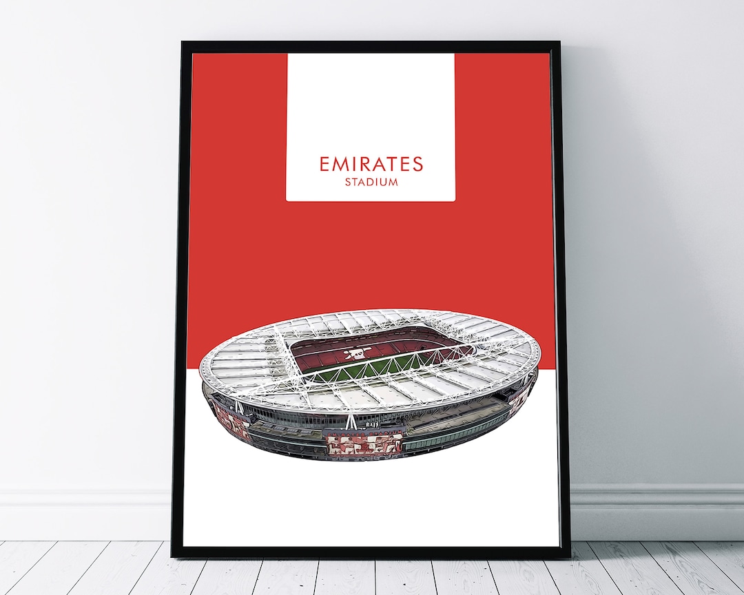 Arsenal Poster, Print, Wall Art of the Emirates Stadium - Etsy