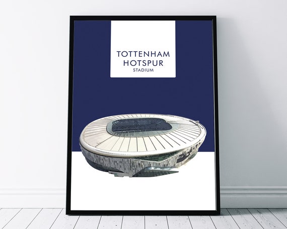 Tottenham Hotspur Poster Print Wall Art of the Stadium - Etsy UK
