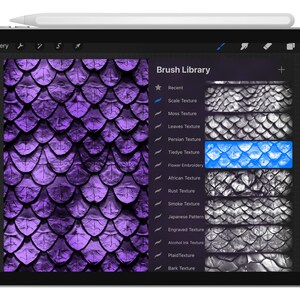 100 Procreate Scale Texture, Scale Texture for Procreate, Scale Texture Brushes, Scale Texture ...