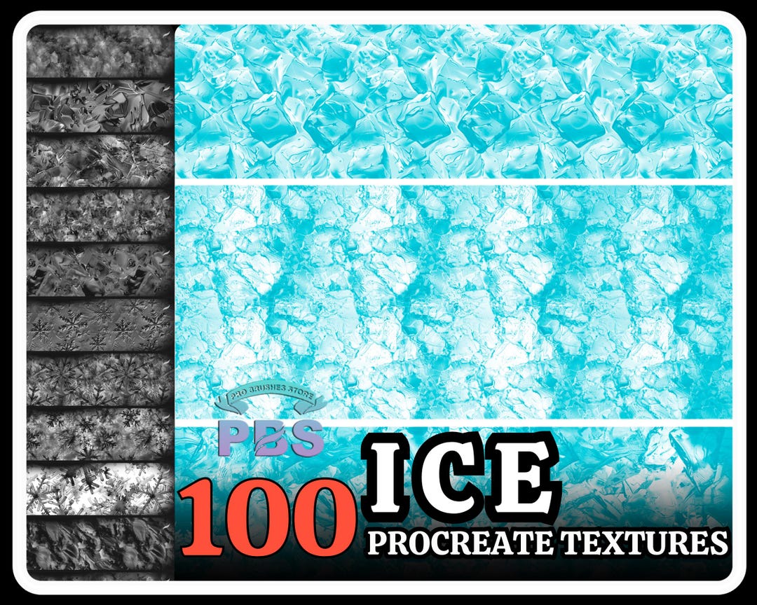 100 Procreate Ice Texture, Ice for Procreate, Ice Texture Brushes, Ice Texture Procreate - Etsy