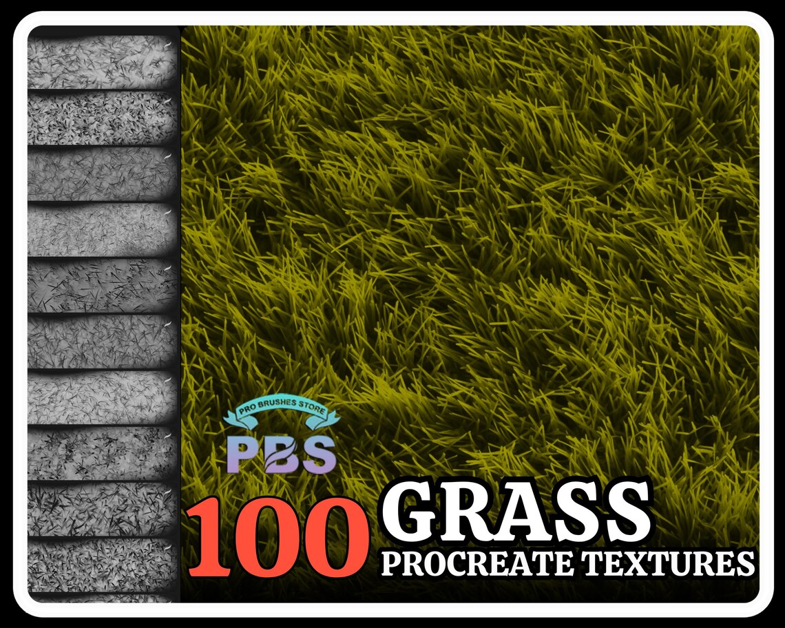 100 Procreate Grass Texture Brushes (digital Download) - Etsy UK