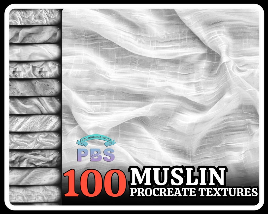 100 Procreate Muslin Texture, Muslin for Procreate, Muslin Texture ...