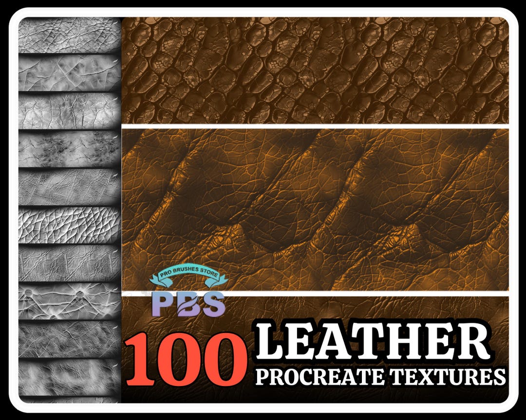 100 Procreate Leather Texture, Leather for Procreate, Leather Texture ...