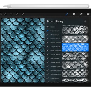 100 Procreate Scale Texture, Scale Texture for Procreate, Scale Texture Brushes, Scale Texture ...