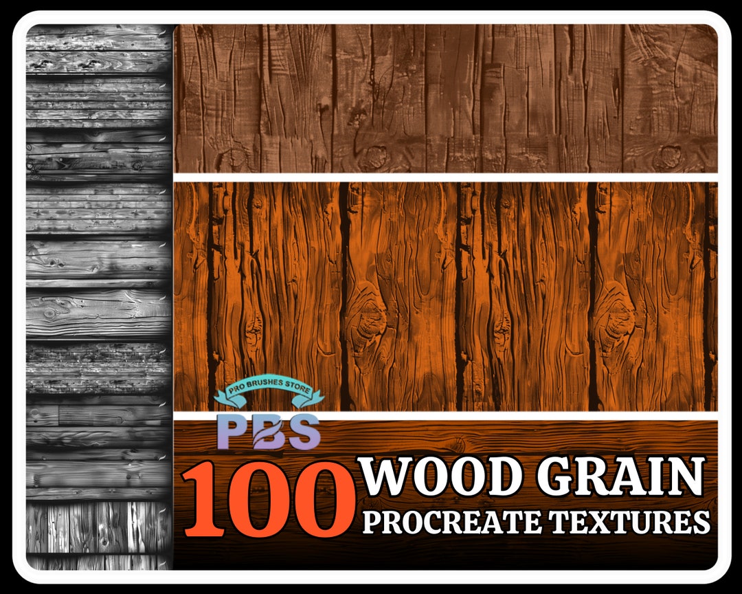 100 Procreate Wood Grain Texture, Wood Grain Texture for Procreate ...