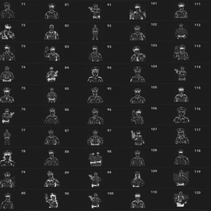 120 Procreate Police Stamps, Cop Stamps for Procreate, Ocupation Stamp ...