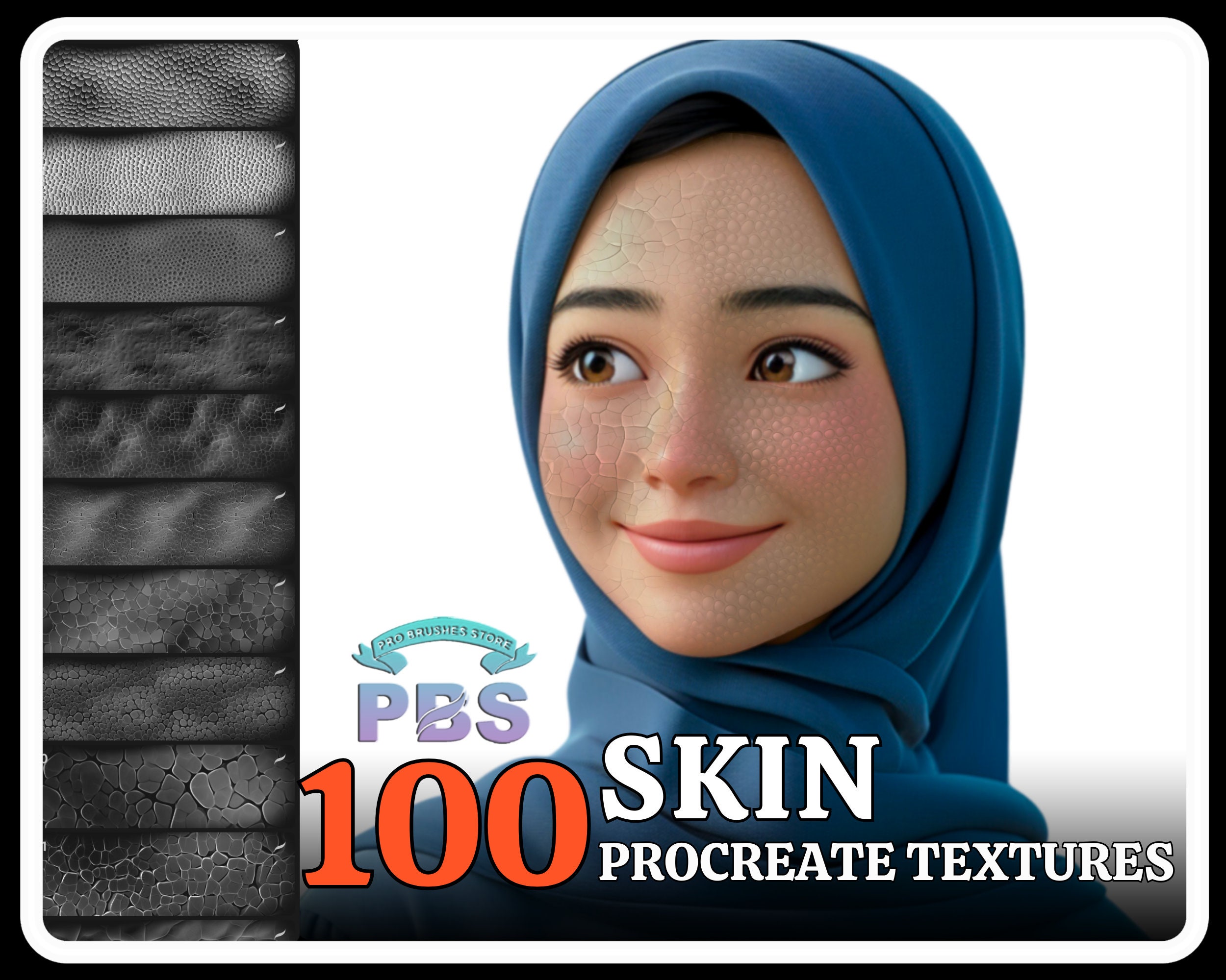 100 Human Skin Texture Brushes for Procreate (digital Download) - Etsy