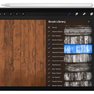 100 Procreate Wood Grain Texture, Wood Grain Texture for Procreate ...