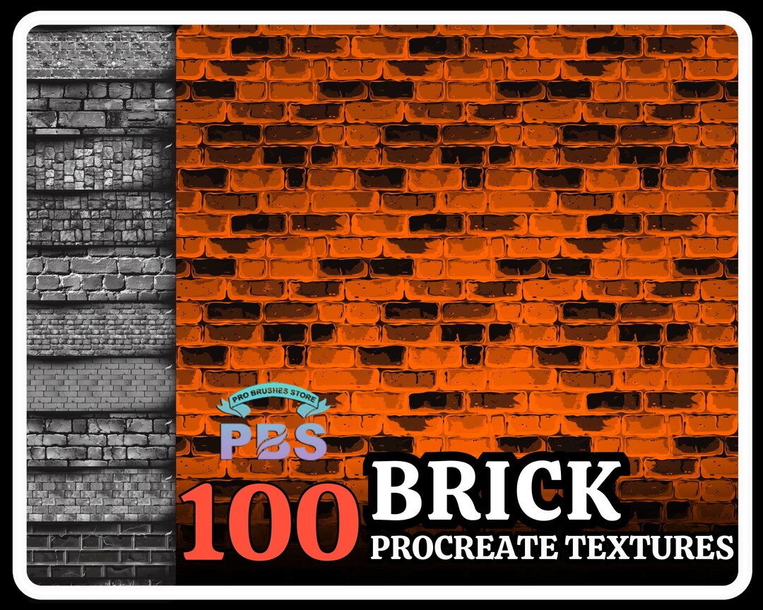 100 Brick Procreate Textures & Brushes (digital Download) - Etsy