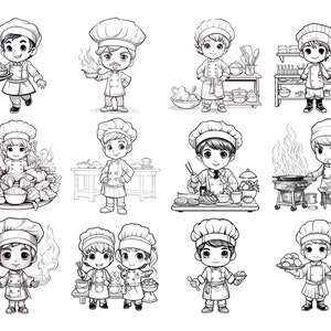 120 Procreate Chibi Chef Stempel, Chibi Chef Stempel für Procreate ...