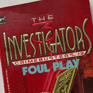 The 3 Investigators Crimebusters #9 - Foul Play ***1st Printing*** - Etsy