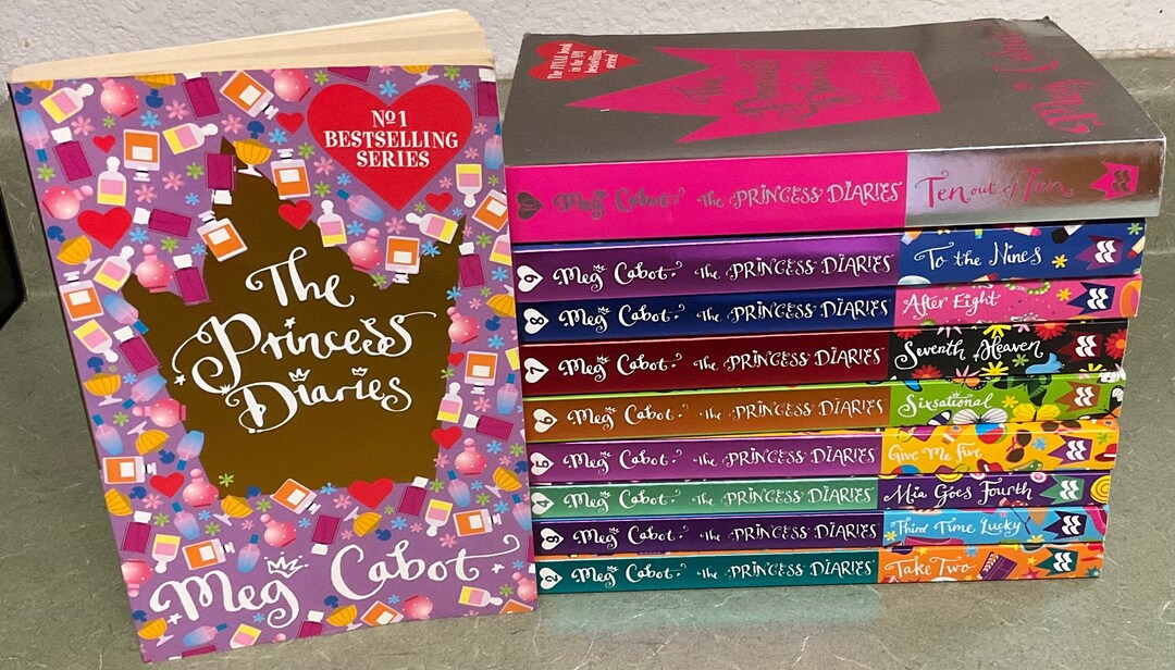 The Princess Diaries - Meg Cabot (complete Set of 10) - Etsy