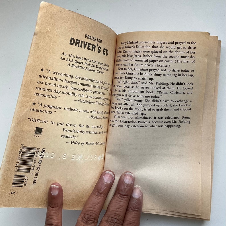 Driver’s Ed - Caroline B. Cooney (laurel-leaf Edition) - Etsy