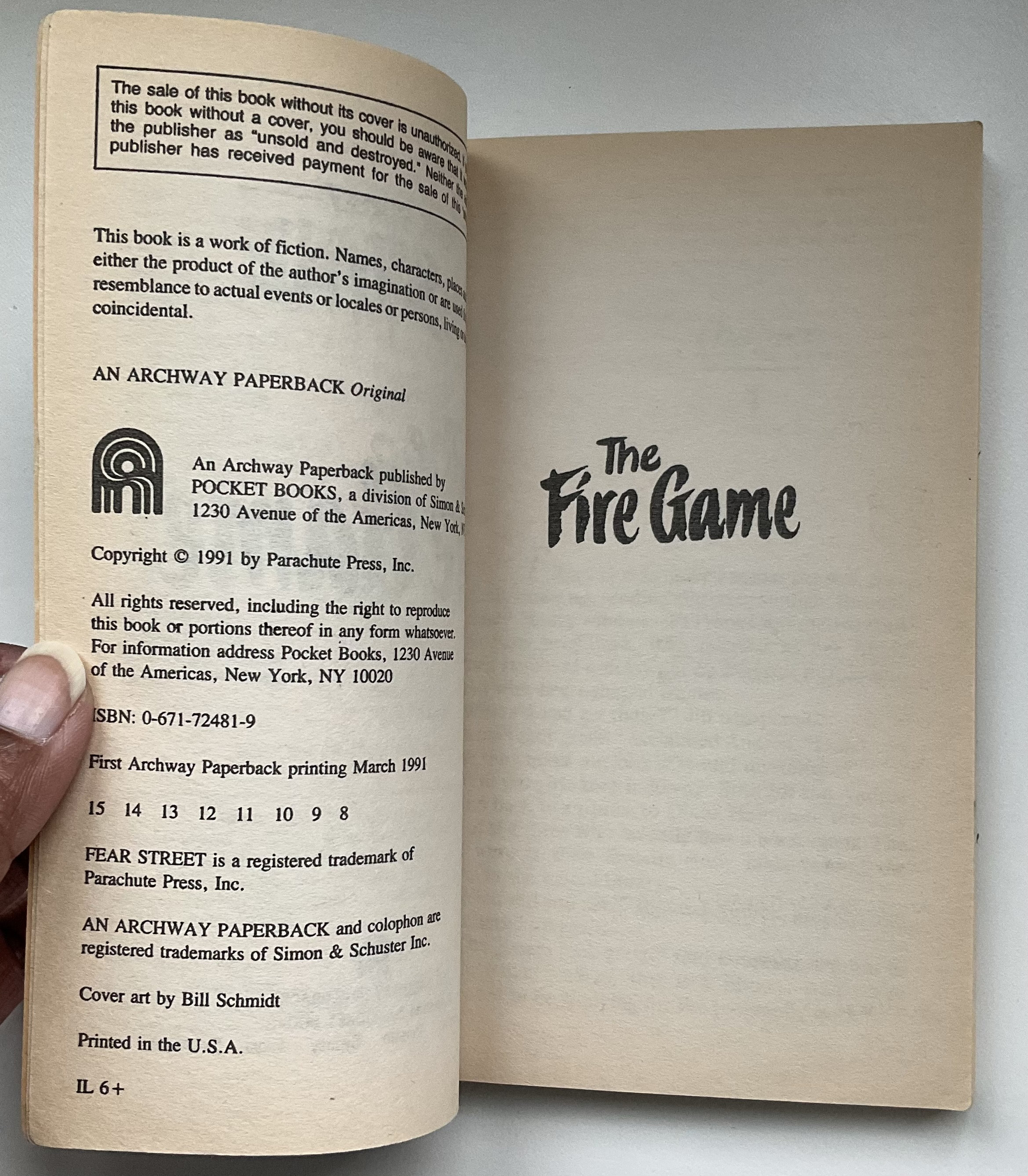 Fear Street 11 the Fire Game - Etsy