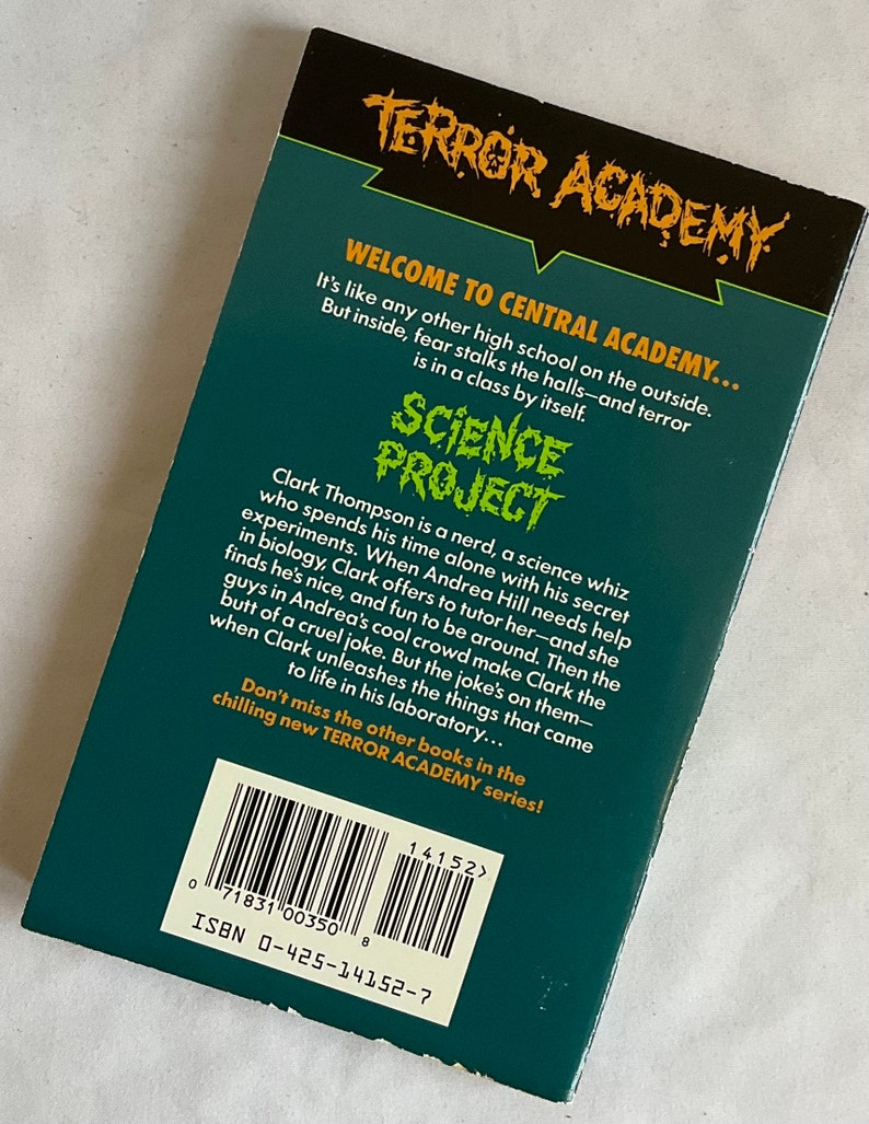 Terror Academy #8 - Science Project ***1st Printing*** - Etsy