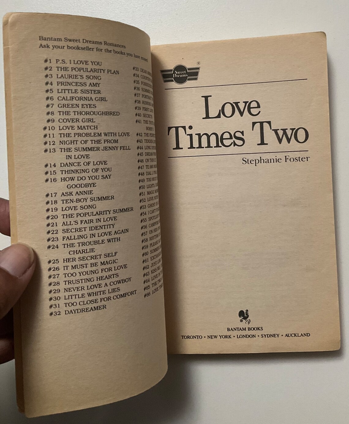 Sweet Dreams #66 - Love Times Two - Etsy