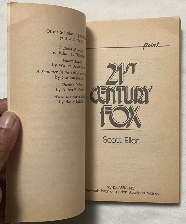 Point Fiction - 21st Century Fox ***2nd Printing/hard to Find*** - Etsy