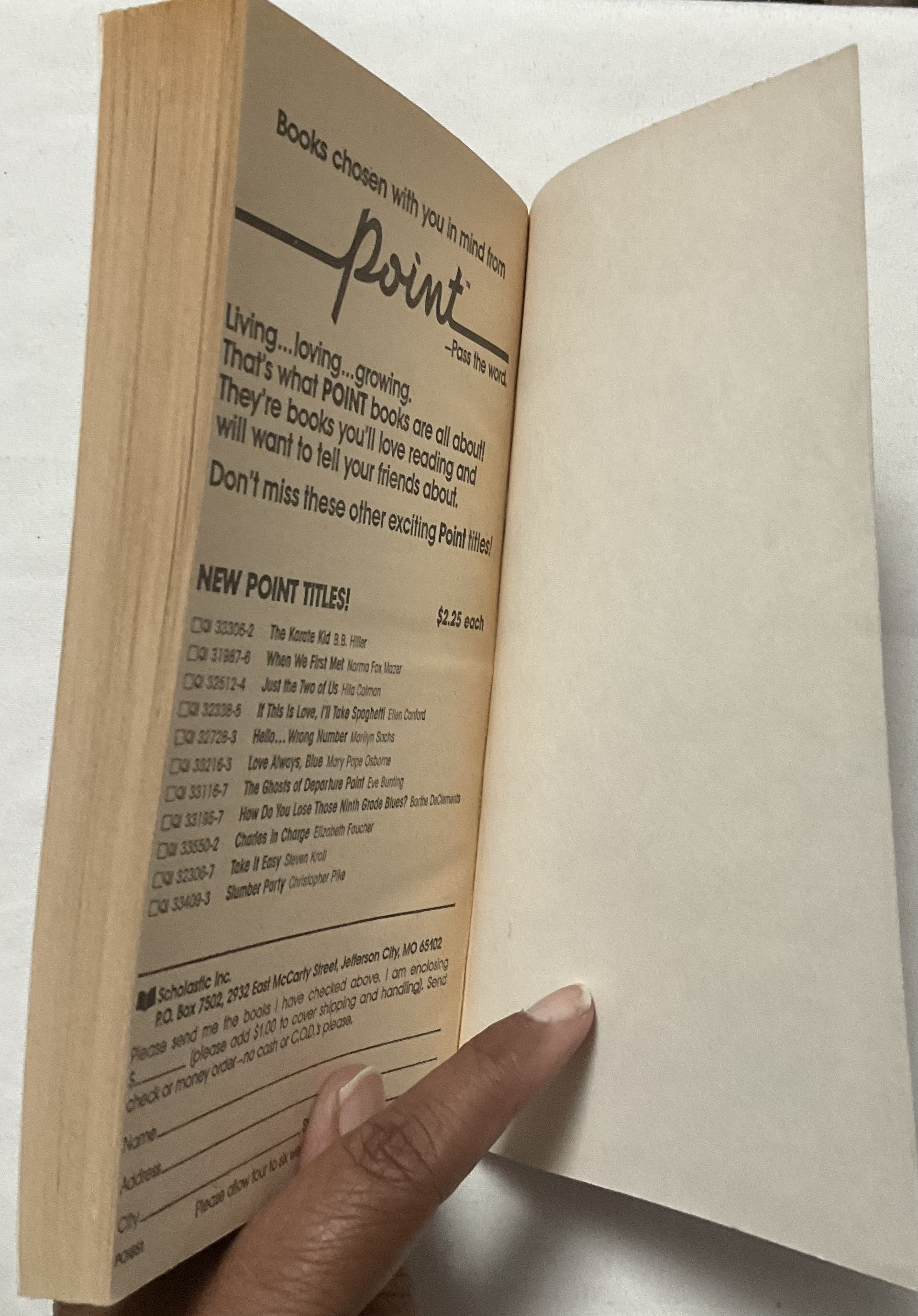 Point Fiction - Facing up W/scholastic Study Guide ***1st Printing/hard ...