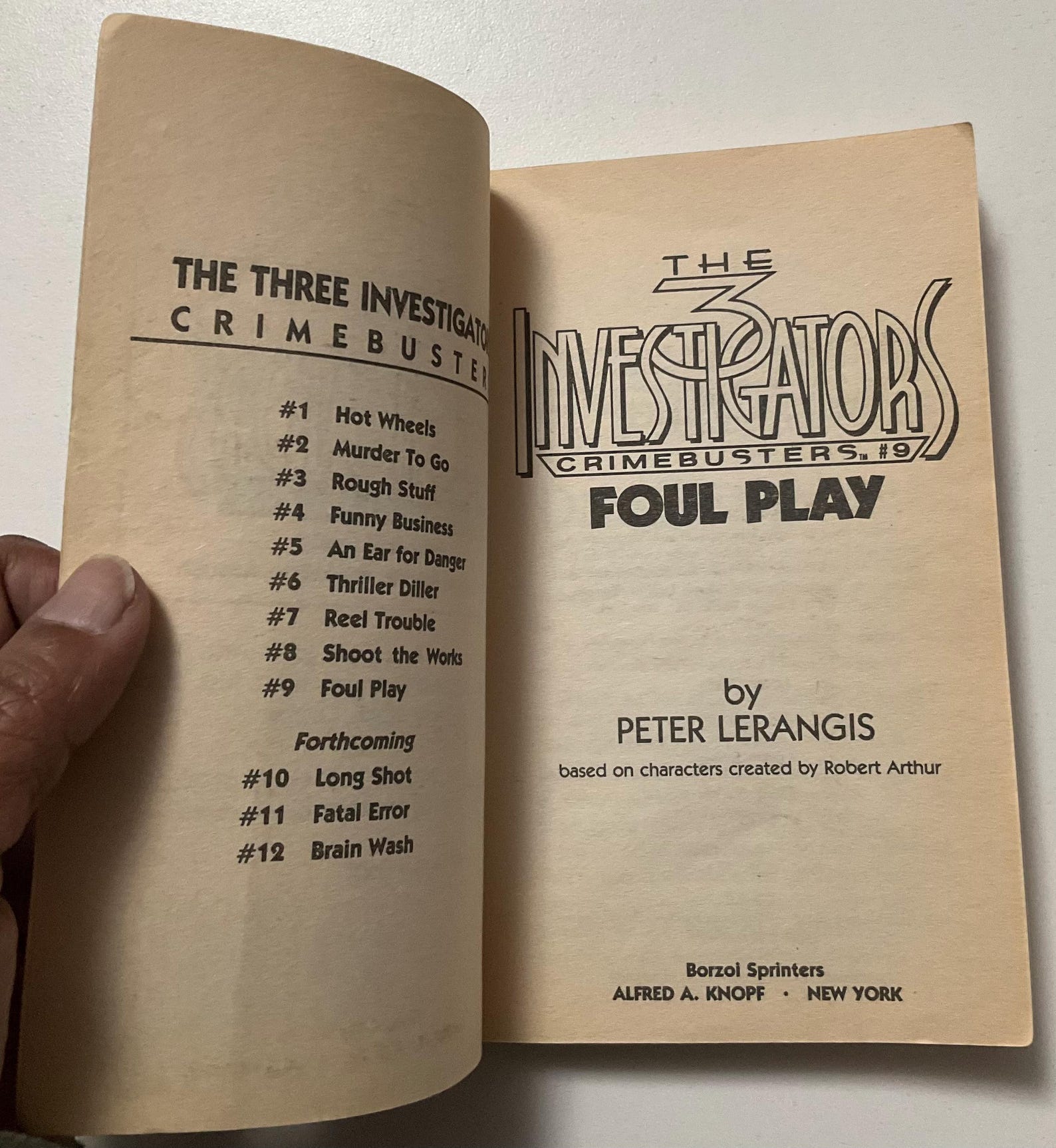 The 3 Investigators Crimebusters #9 - Foul Play ***1st Printing*** - Etsy