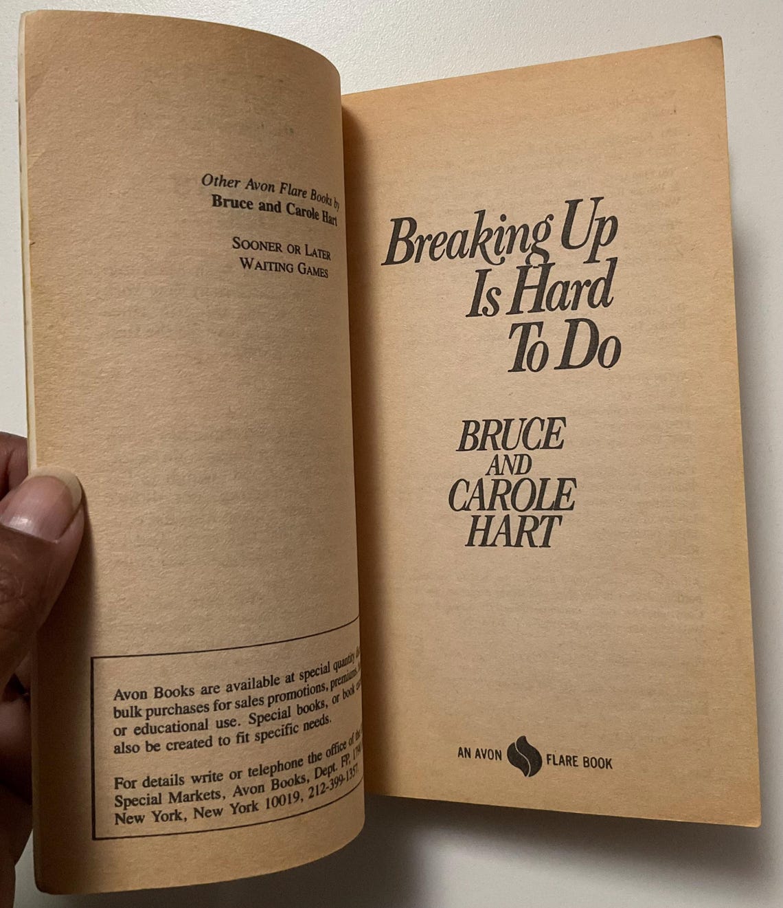 Breaking up is Hard to Do - Bruce and Carole Hart - Etsy