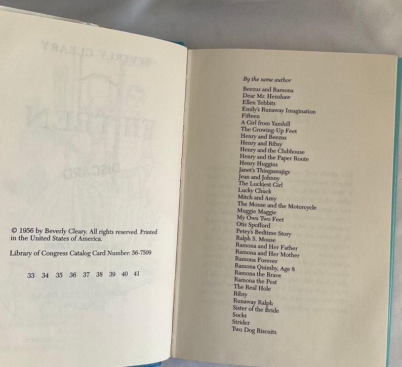 Fifteen Beverly Cleary library Edition - Etsy