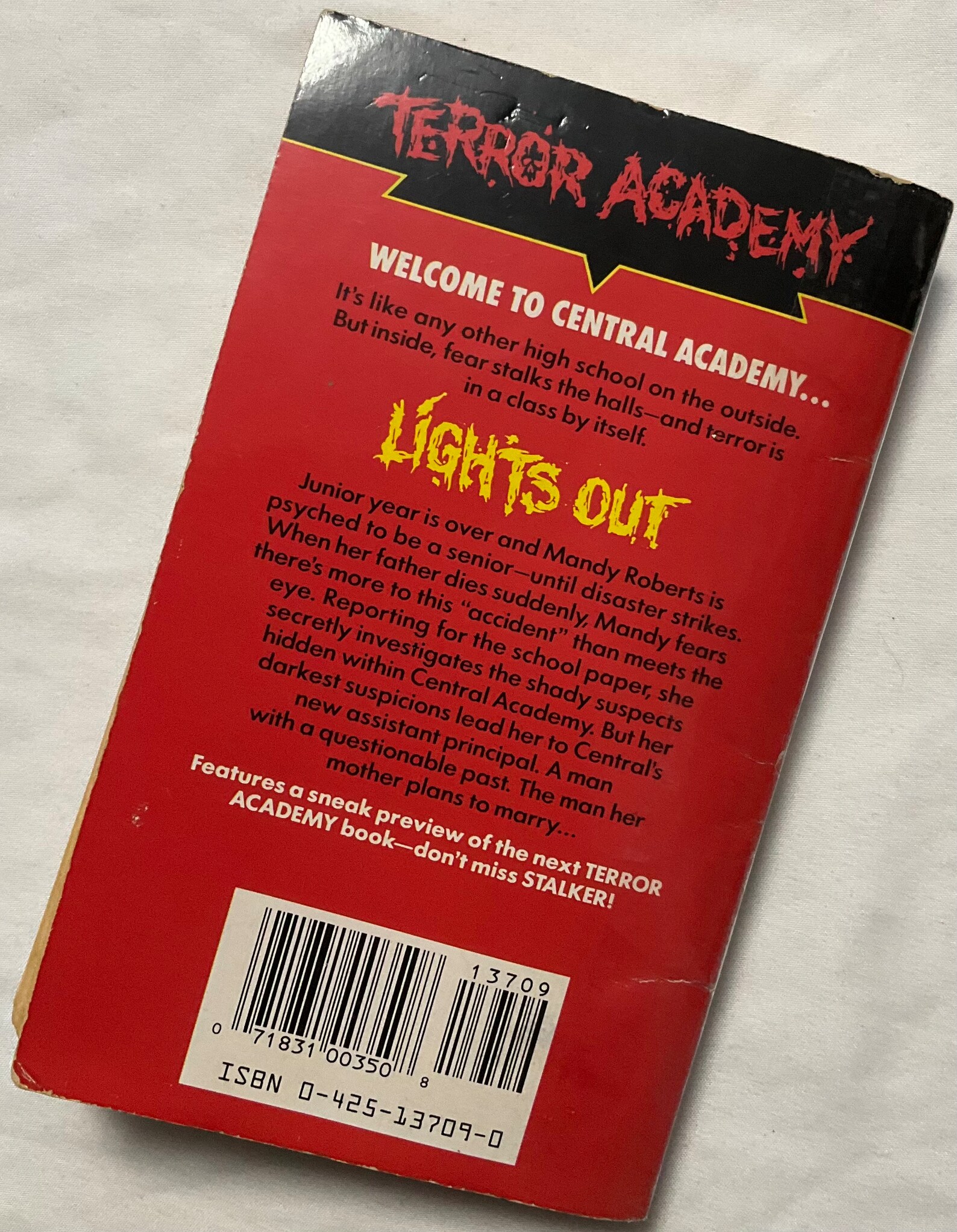Terror Academy #1 - Lights Out ***1st Printing*** (reading Copy) - Etsy