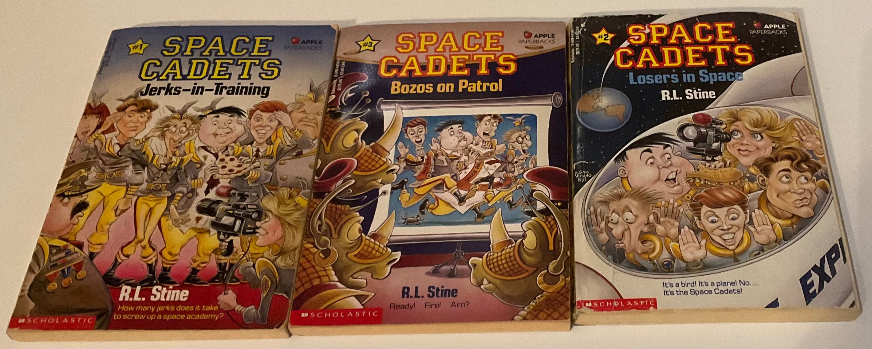 Space Cadets RL Stine complete Set of 3 hard to Find - Etsy