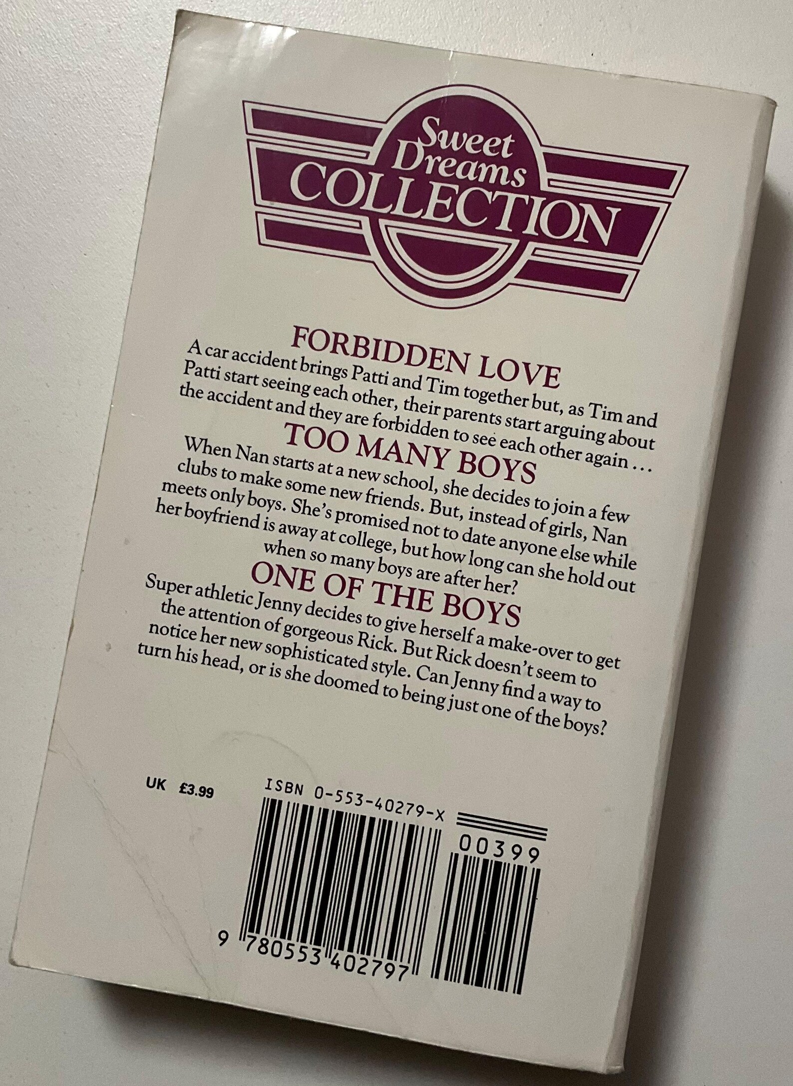 The Sweet Dreams Collection #3 - Forbidden Love/too Many Boys/one of ...