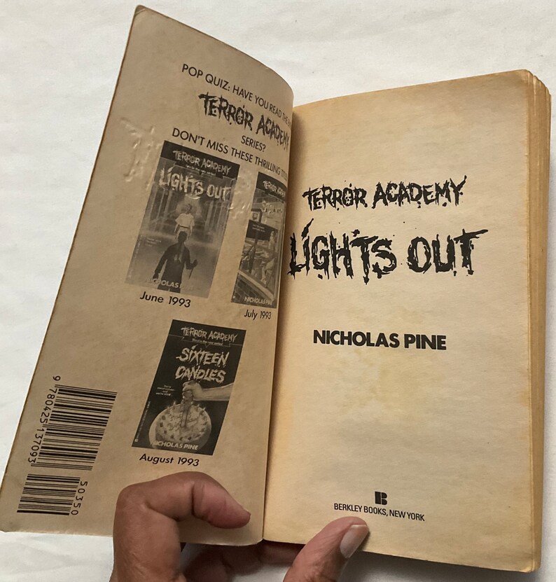 Terror Academy #1 - Lights Out ***1st Printing*** (reading Copy) - Etsy