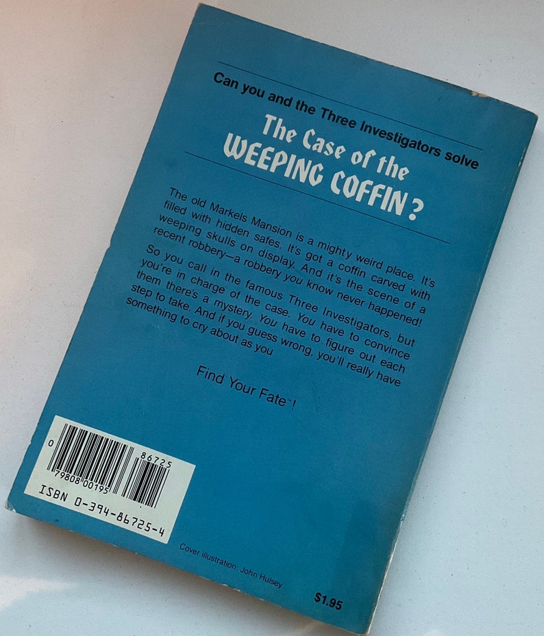 The Three Investigators Find Your Fate 1 the Case of the Weeping Coffin ...