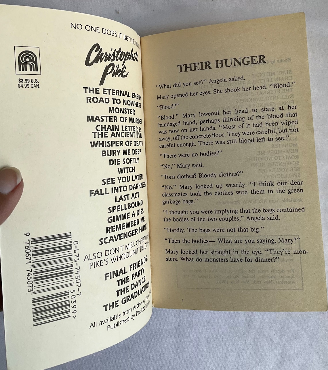 Monster Christopher Pike 2nd Edition - Etsy