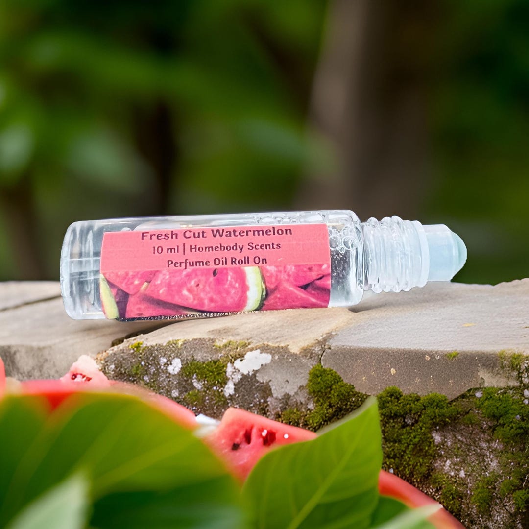 Watermelon Perfume Oil Roll On: Fruity Summer Scent, 10 Ml - Etsy