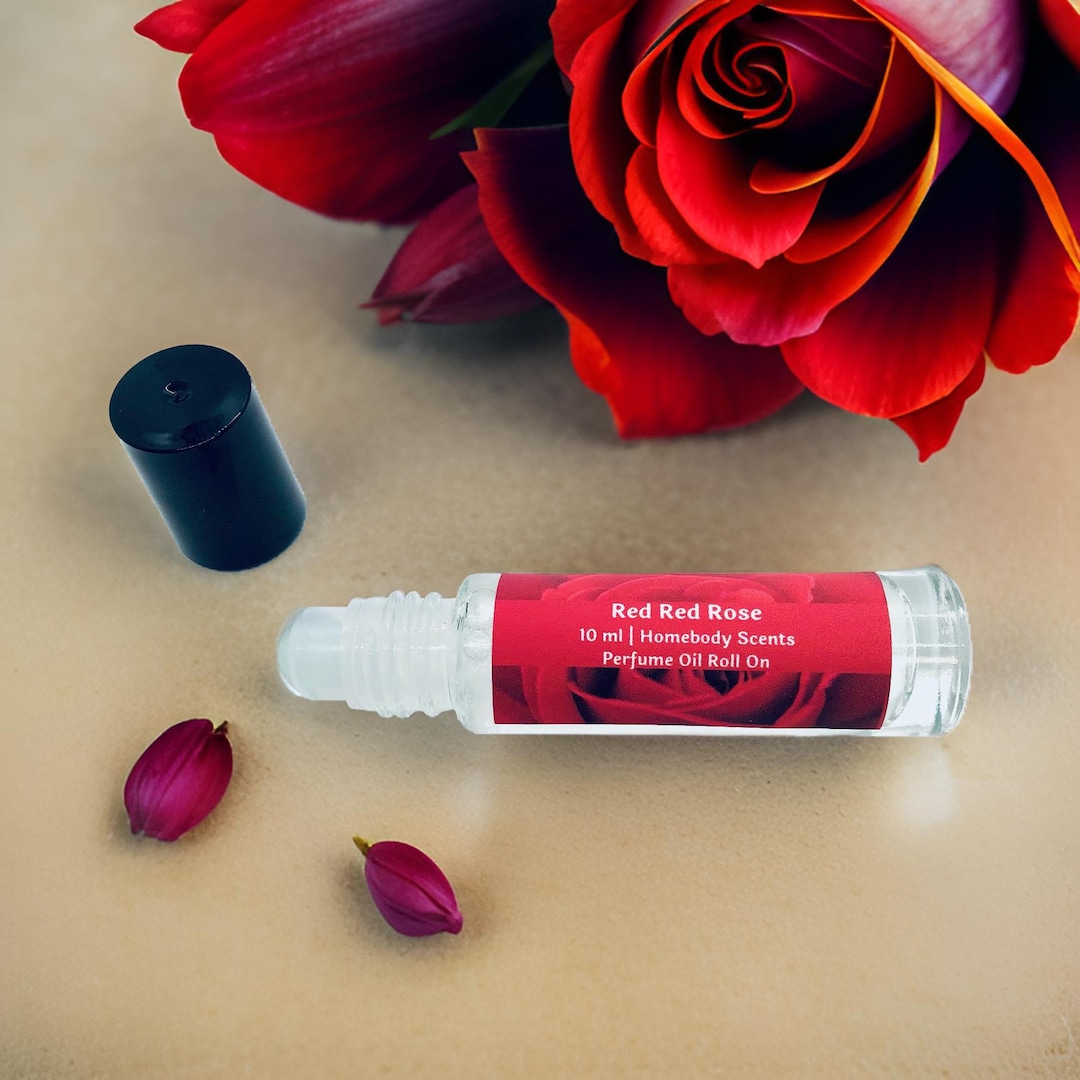 Red Rose Perfume Oil Roll On: Floral Travel Perfume, 10 Ml - Etsy