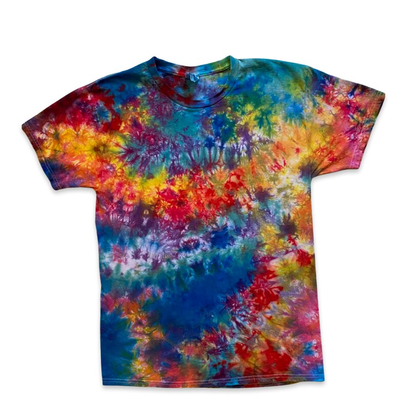 Neon Rainbow Scrunch Tie Dye T-shirt, Long Sleeve, Crewneck, Hoodie - Etsy